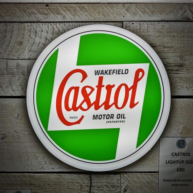 Light-Up Castrol Sign - Buy at The Hub