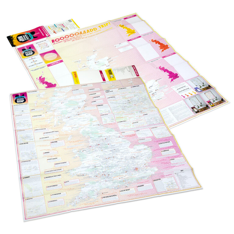 Marvellous Maps Great British Music Map - The Classic Motor Hub